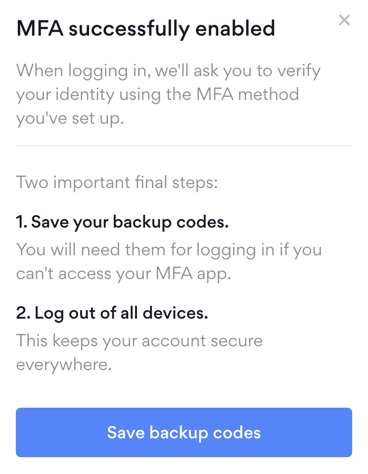 How to enable Multi-Factor Authentication (MFA)? – Customer Support